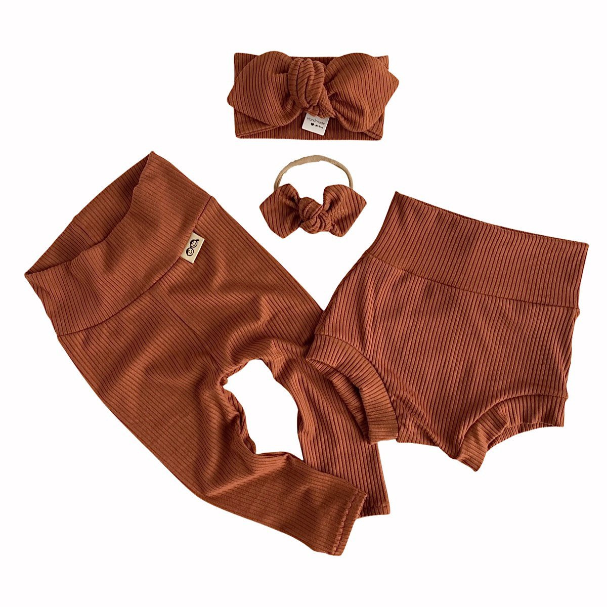 Rust Rib Bummies and Headbands | Cute Summer Baby Bummies – Dudisdesign